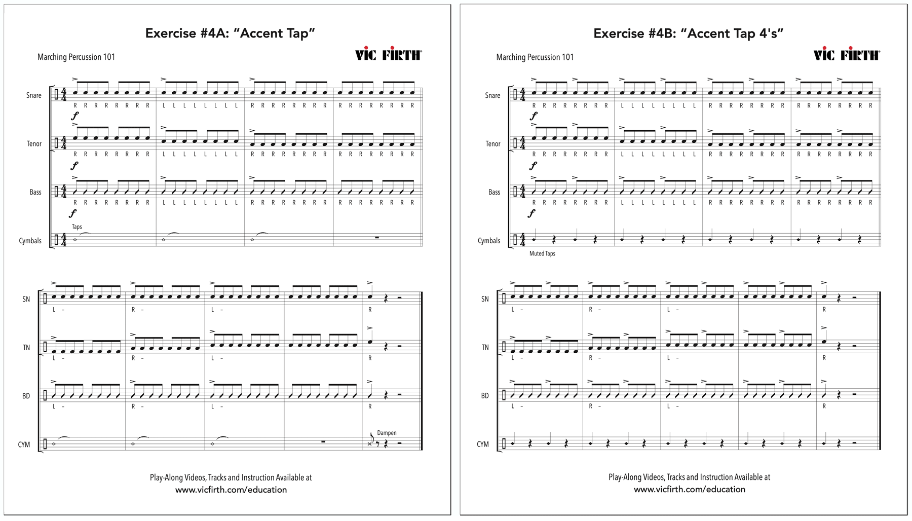 EXERCISE 04: ACCENT TAP - Vic Firth Artists & Education
