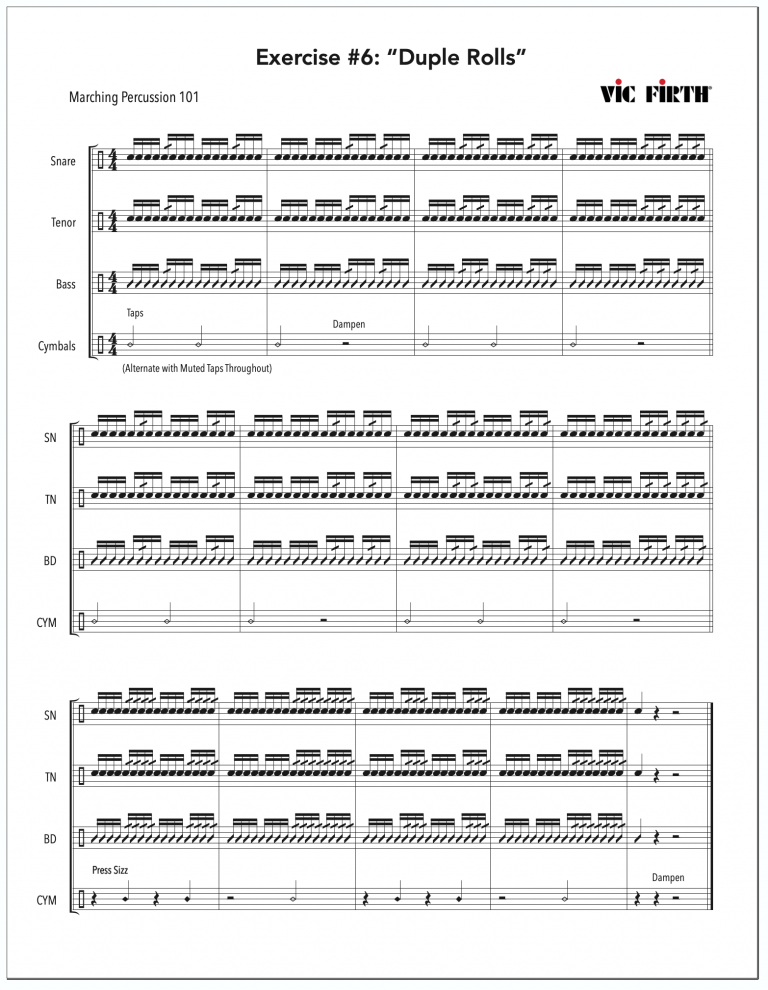 EXERCISE 06: DUPLE ROLLS - Vic Firth Artists & Education