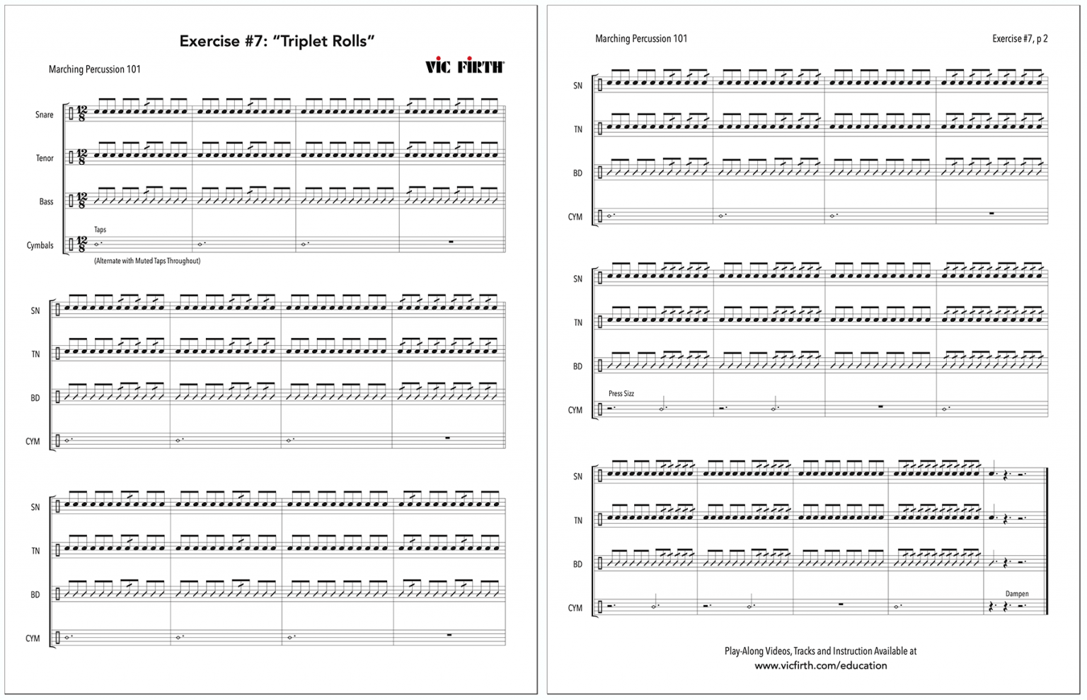 EXERCISE 07: TRIPLET ROLLS - Vic Firth Artists & Education