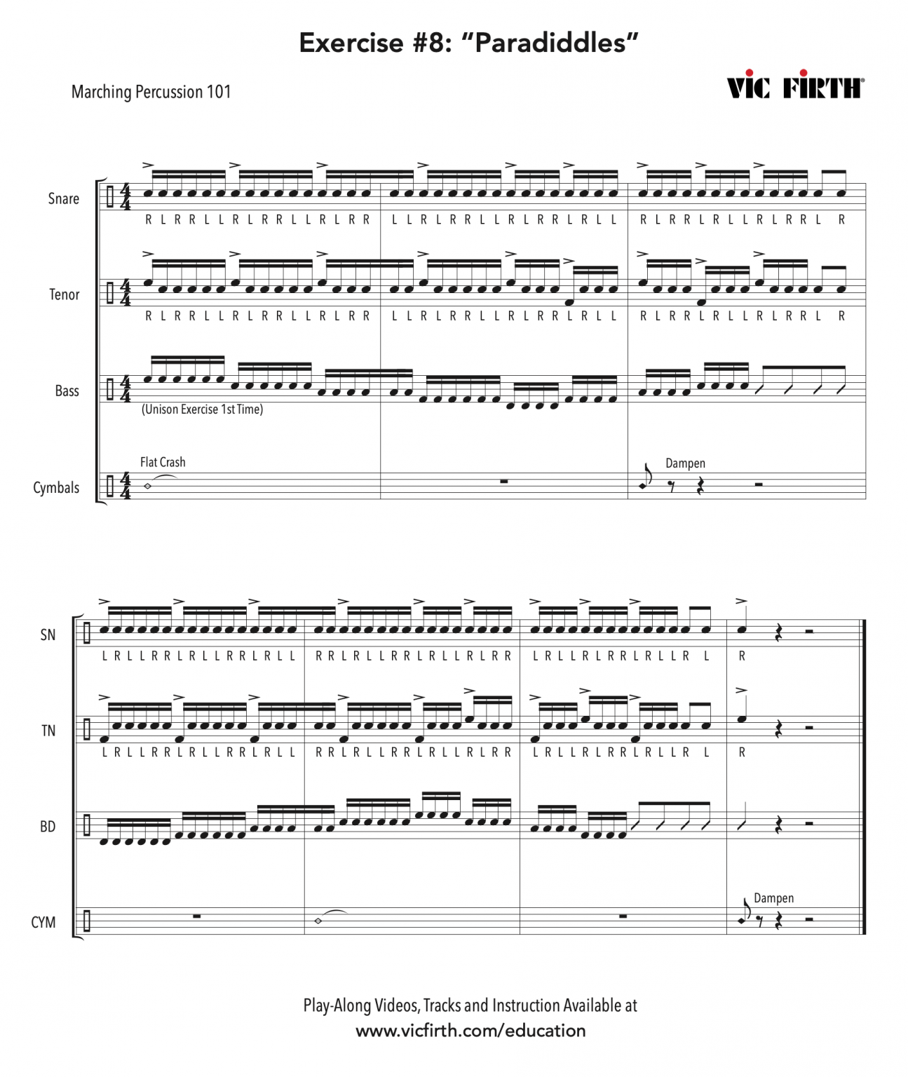 EXERCISE 08: PARADIDDLES - Vic Firth Artists & Education
