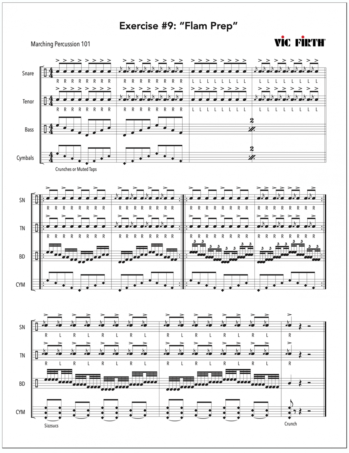 EXERCISE 09: FLAM PRIMER - Vic Firth Artists & Education