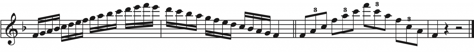 F MAJOR SCALE AND ARPEGGIO - Vic Firth Artists & Education